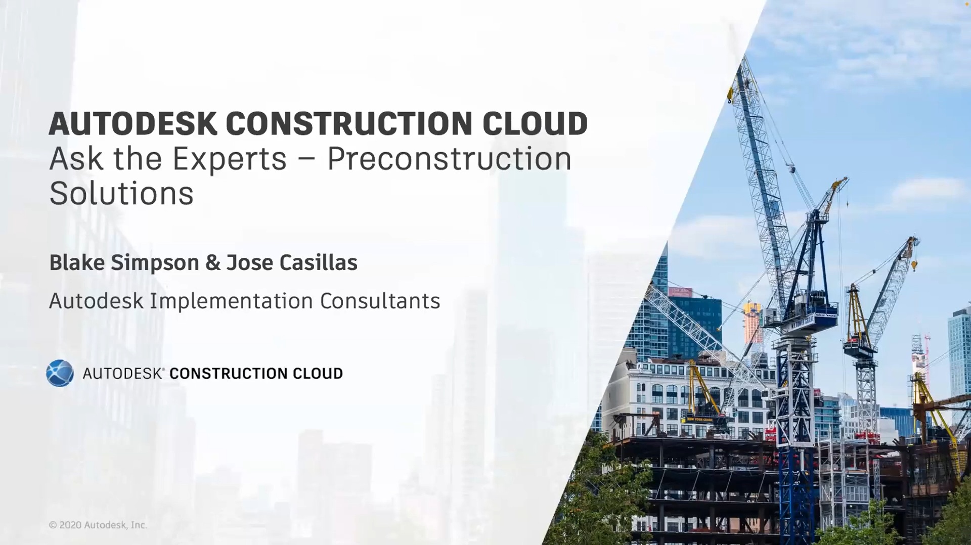 ACC: PreConstruction Solutions - Ask the Experts (07/11/23)