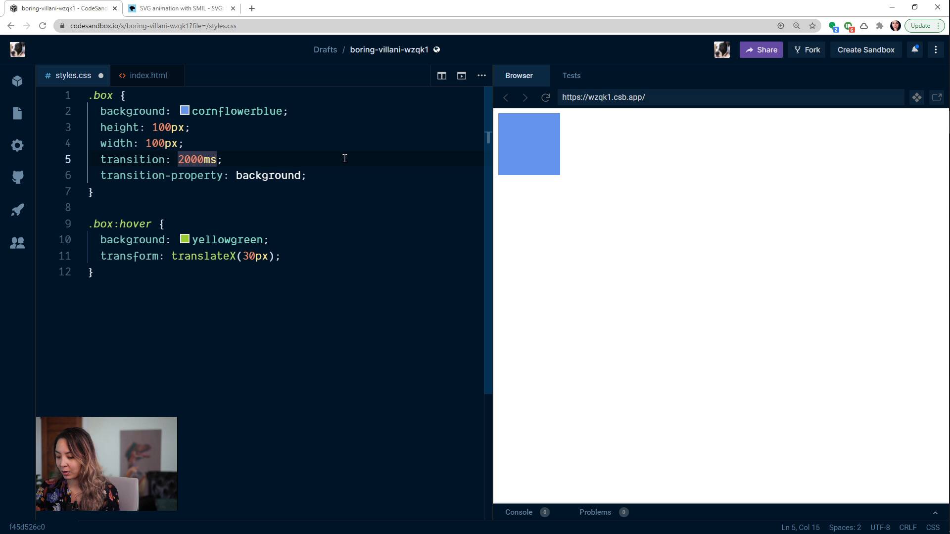 CSS transitions - Fullstack D3 Masterclass | newline