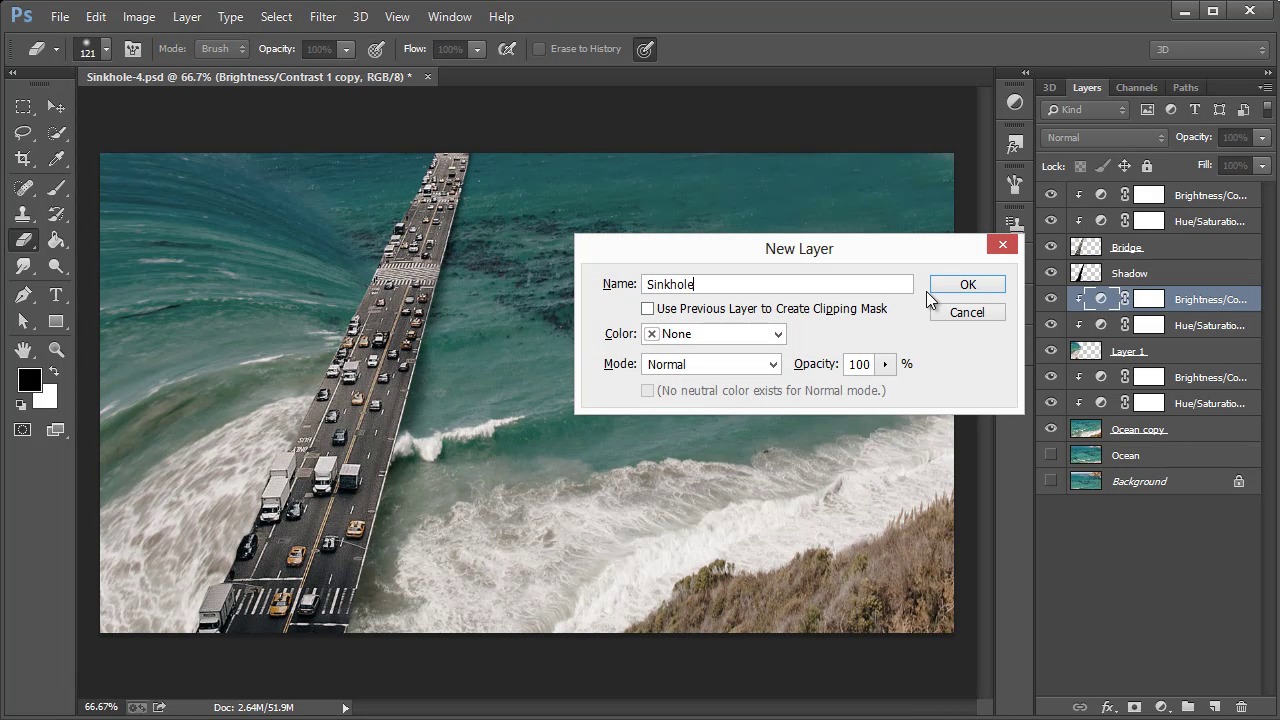 Photo Manipulation Fundamentals - Creating the Sinkhole