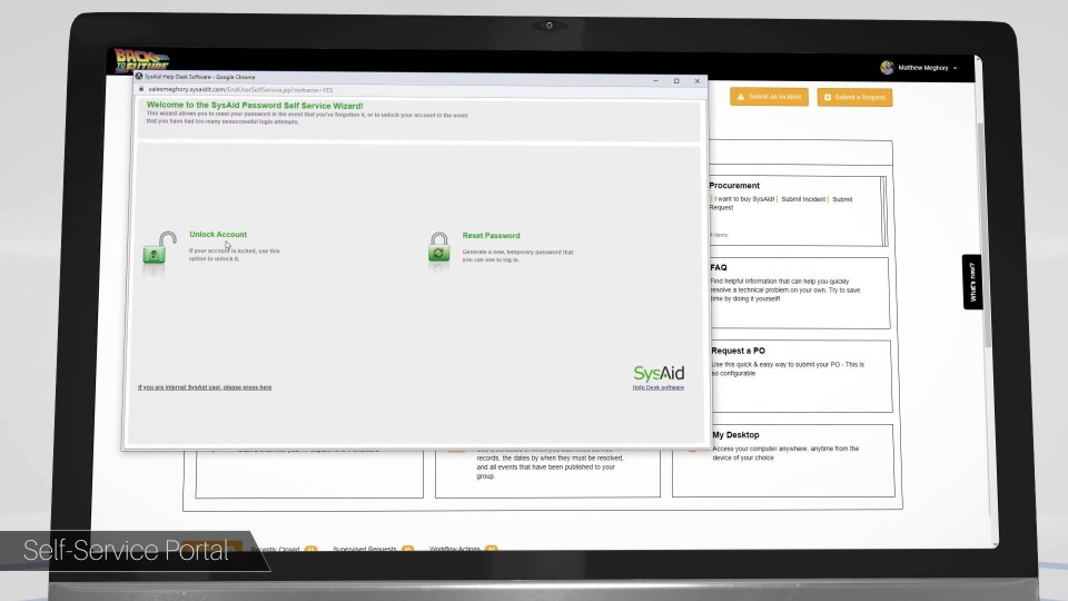 Interactive experience - SysAid
