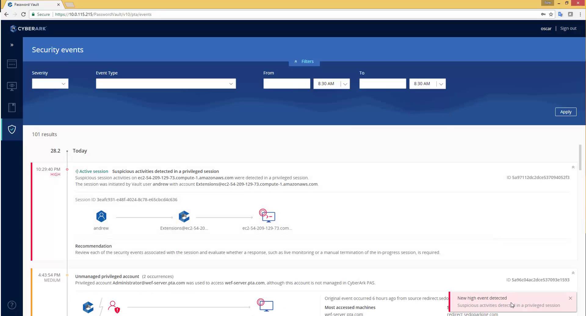 Automating Privileged Session Suspension