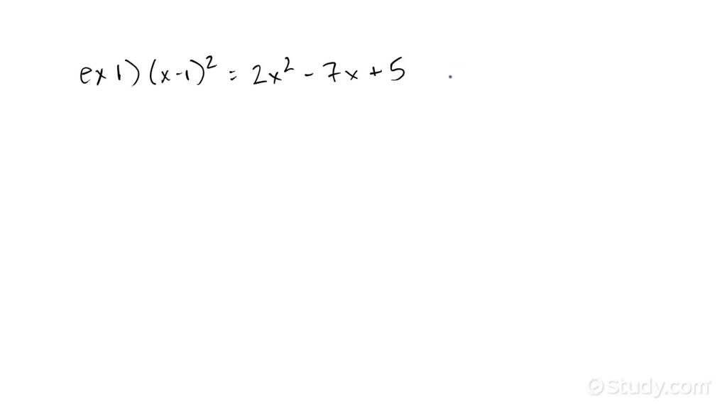 Solving a Quadratic Equation Needing Simplification | Algebra | Study.com