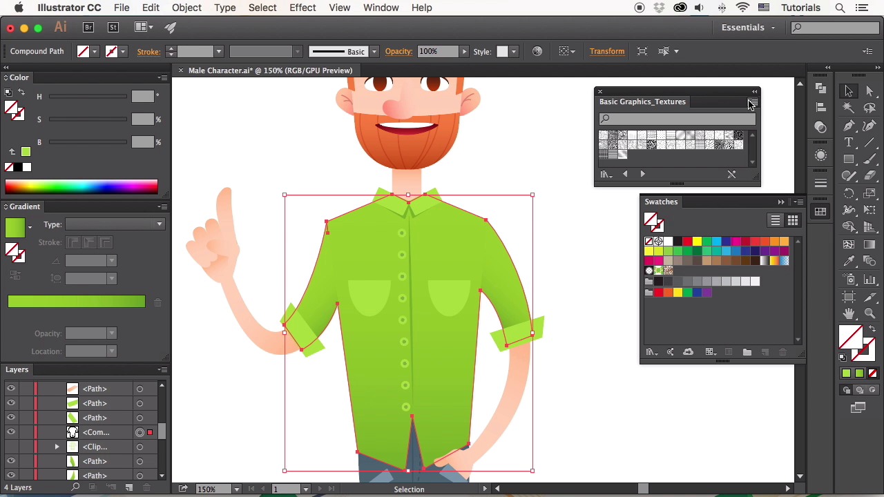 Creating Male Cartoon Characters in Adobe Illustrator - How to Apply ...