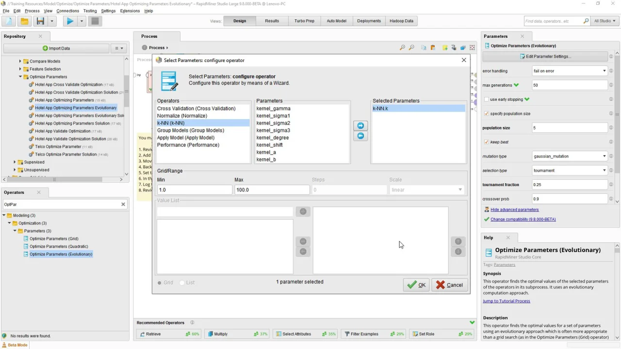 Machine Learning Master - Parameter Optimization | RapidMiner Academy ...