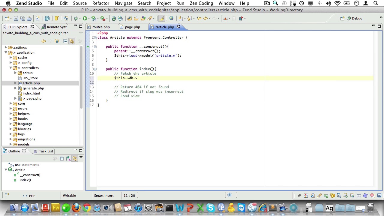 Build a CMS in CodeIgniter - Creating The News Article Detail Page