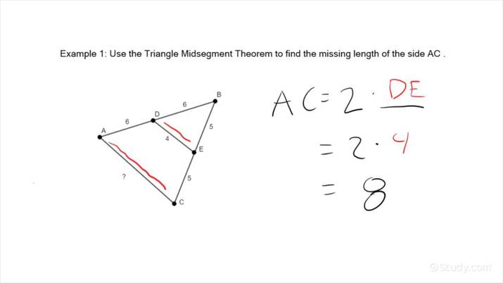 Proving The Triangle Midsegment Theorem In The Coordinate Plane Geometry 