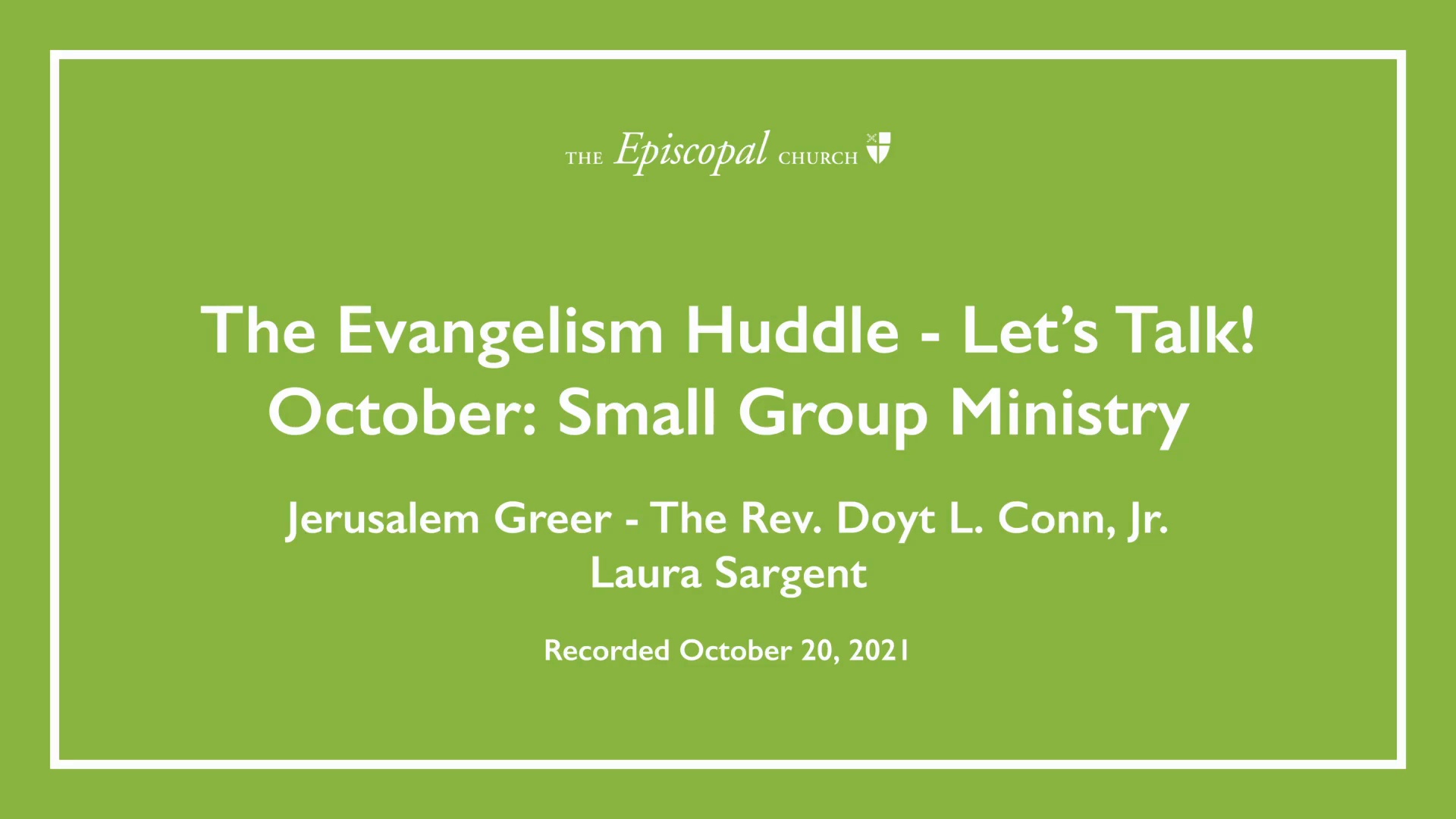 Church Small Group Ministry