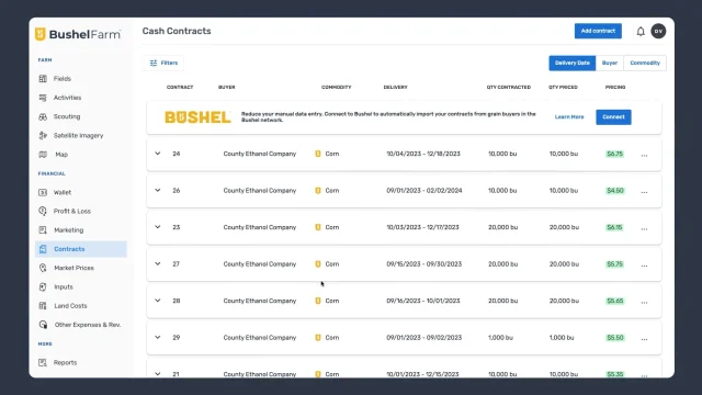 Bushel Automates Grain Contract Entry for Farmers