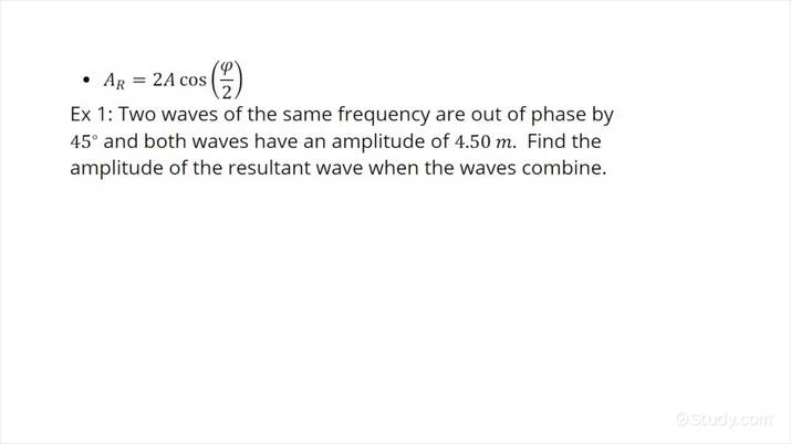 How to Calculate the Amplitude of Two Waves in Superposition | Physics ...