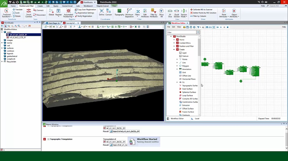 Maptek - Maptek Workflows 4 – Creating a PointStudio workflow