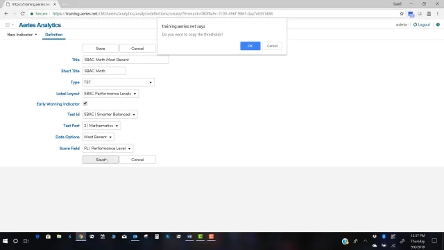 Aeries Analytics Video - Copying an Item Definition : Aeries Software