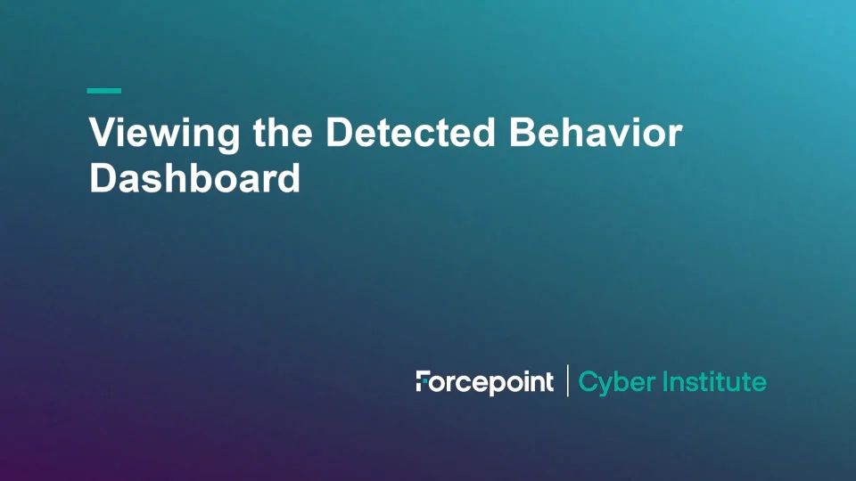 Forcepoint Cyber Institute