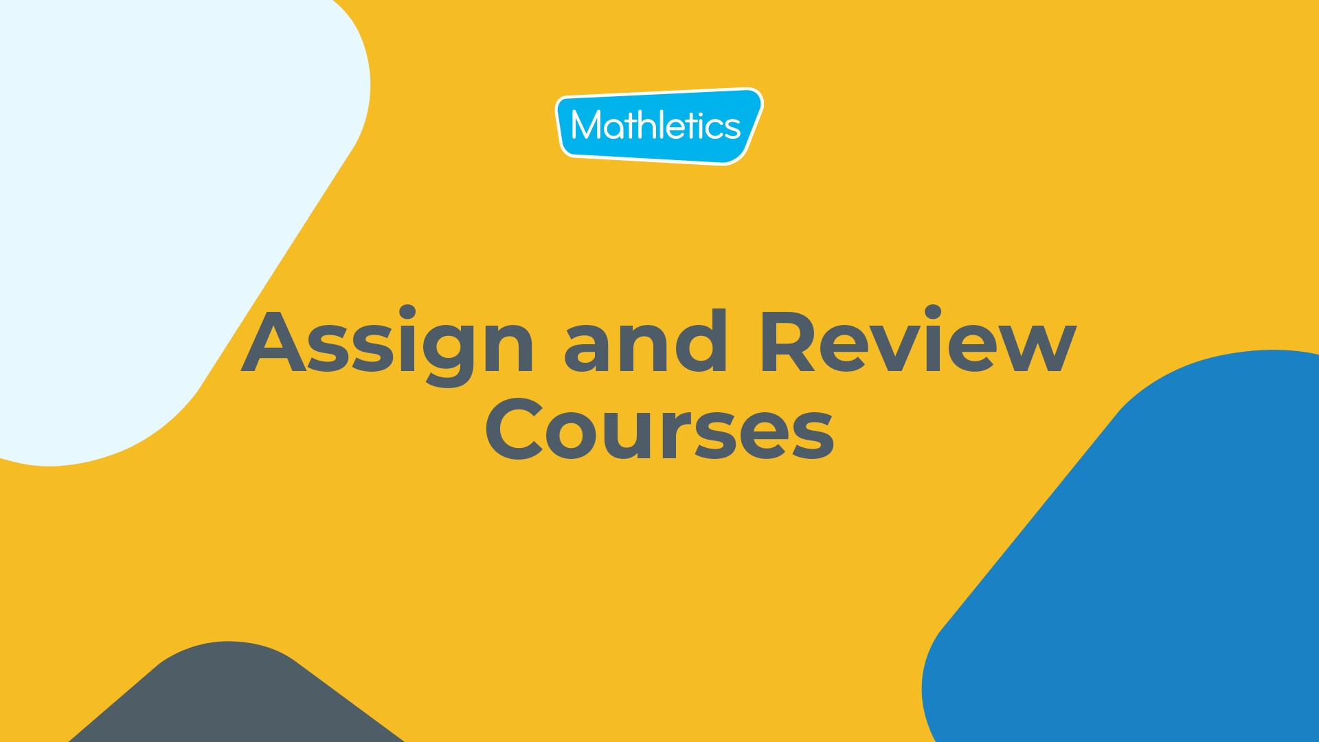 Step 4. Assign an activity - Mathletics