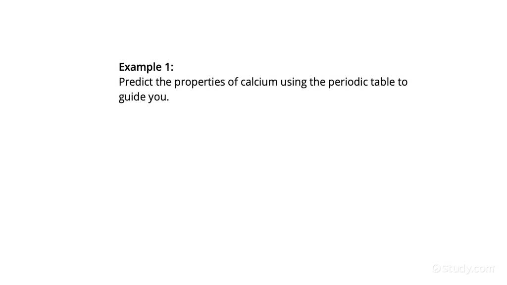 How to Predict Properties of Elements using Groups & Periods ...
