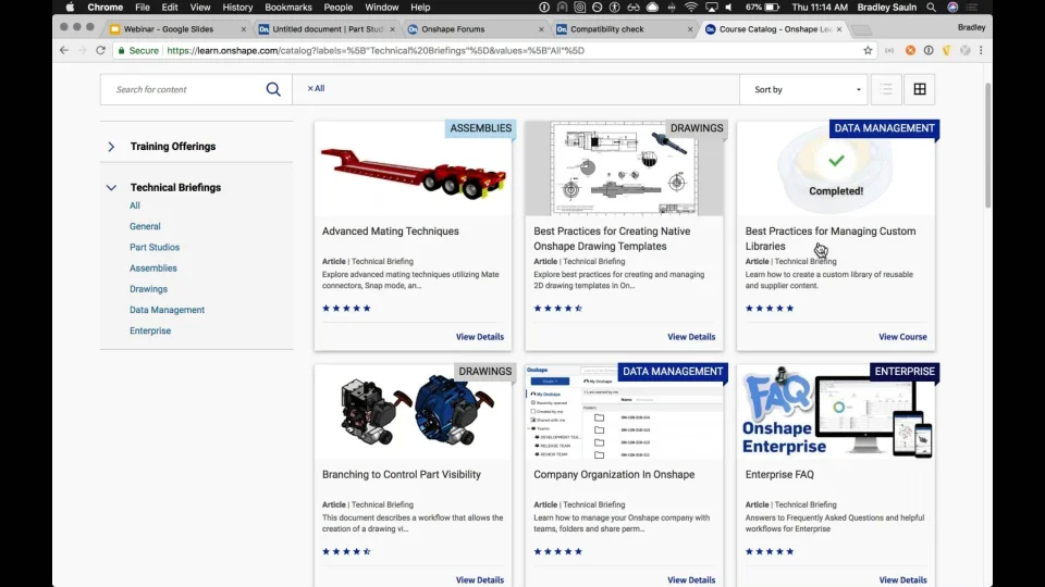 Getting Started with Onshape's Learning Center