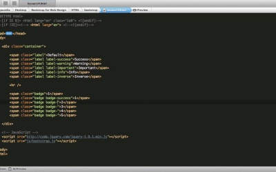 Bootstrap for Web Design - Labels, Badges and Typographic Components