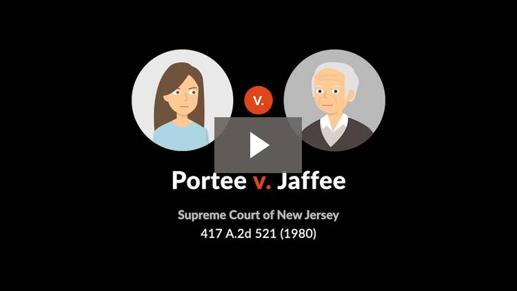 Portee v. Jaffee, 417 A.2d 521 (1980): Case Brief Summary - Quimbee