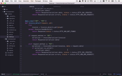 Create a REST API With Django - Updating an Existing Invoice