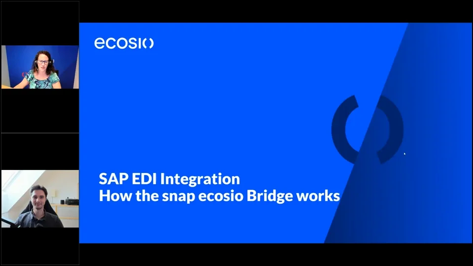 Webinar Recording | SAP/EDI Integration – How the snap ecosio Bridge works: LIVE DEMO ...