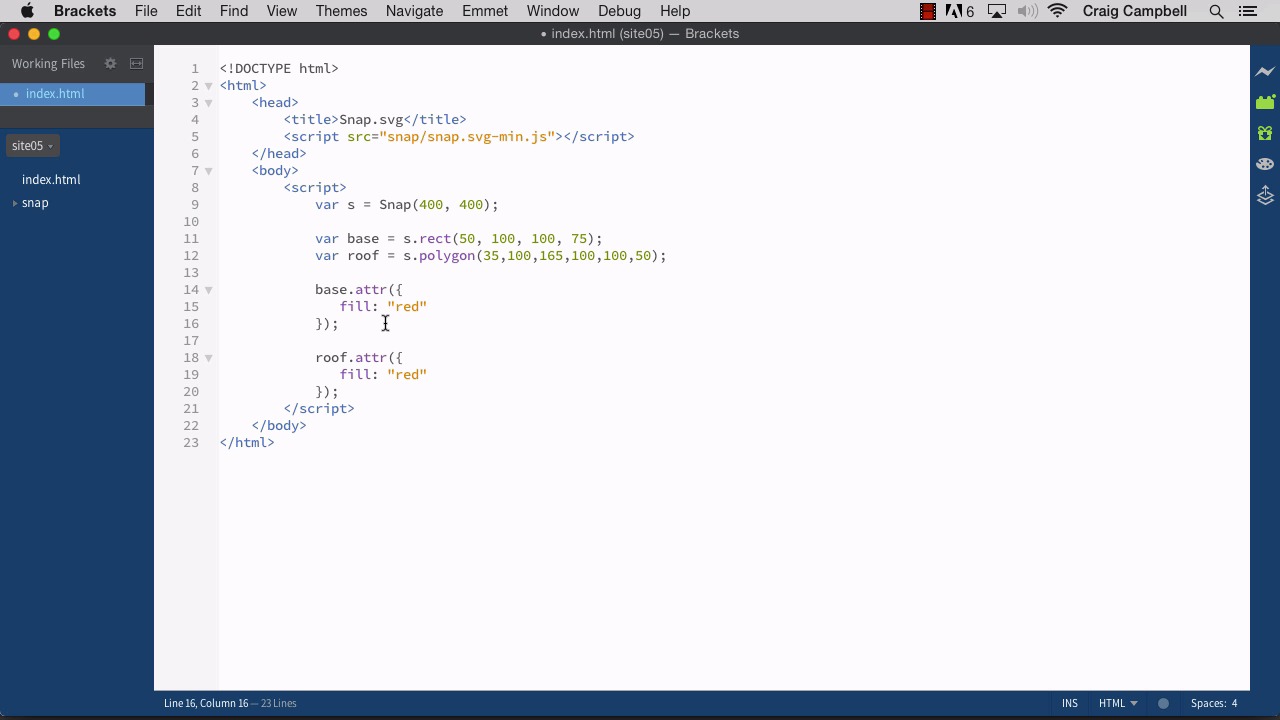 Animating With Snap.svg - Grouping Shapes