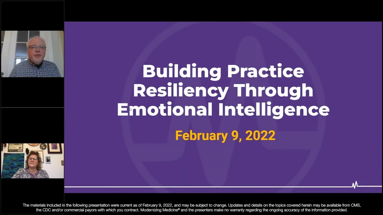 Building Practice Resiliency Through Emotional Intelligence