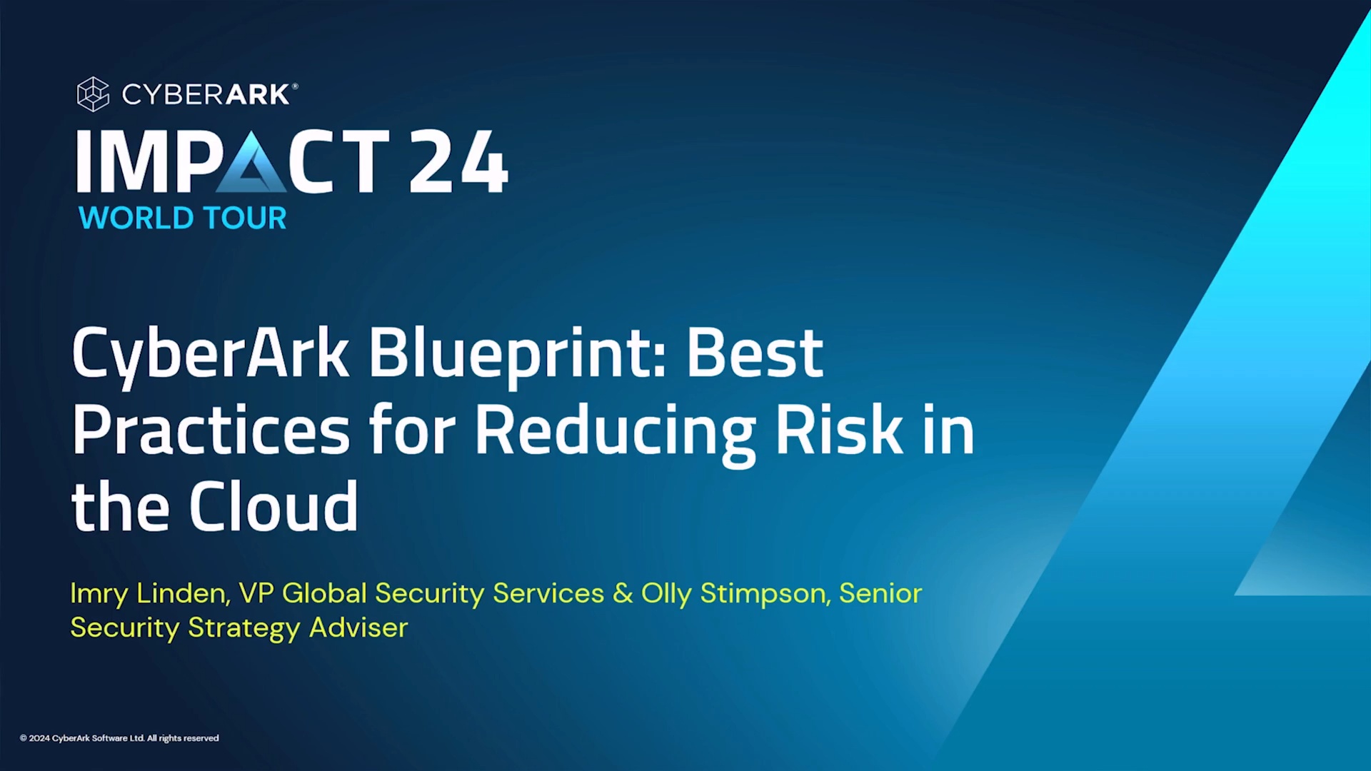 CyberArk Blueprint, Best practice on reducing risk in the cloud.