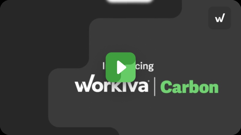 Intro to Workiva Carbon Demo Video | Workiva