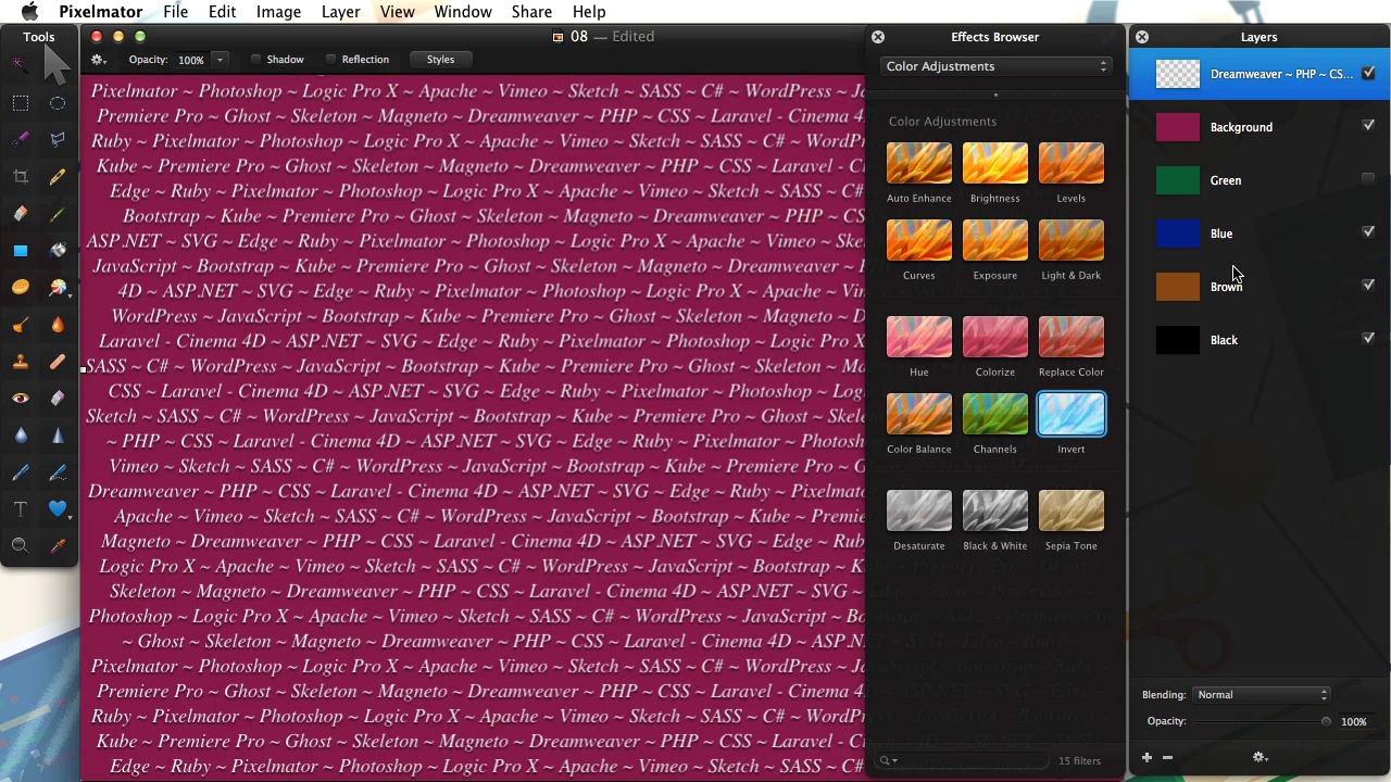 Getting Advanced in Pixelmator - Displacement Effects