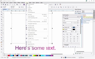 Getting Started With CorelDRAW - Text