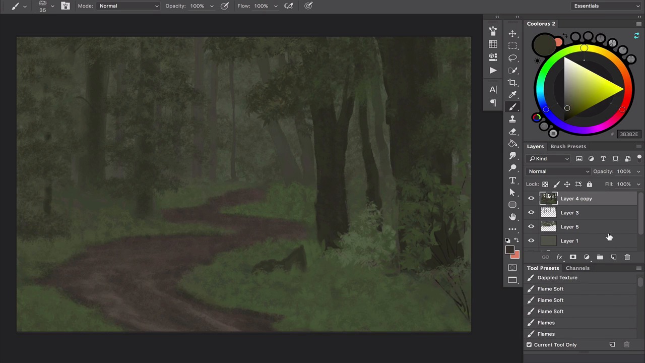 How to Digitally Paint Lighting Scenes - Landscape