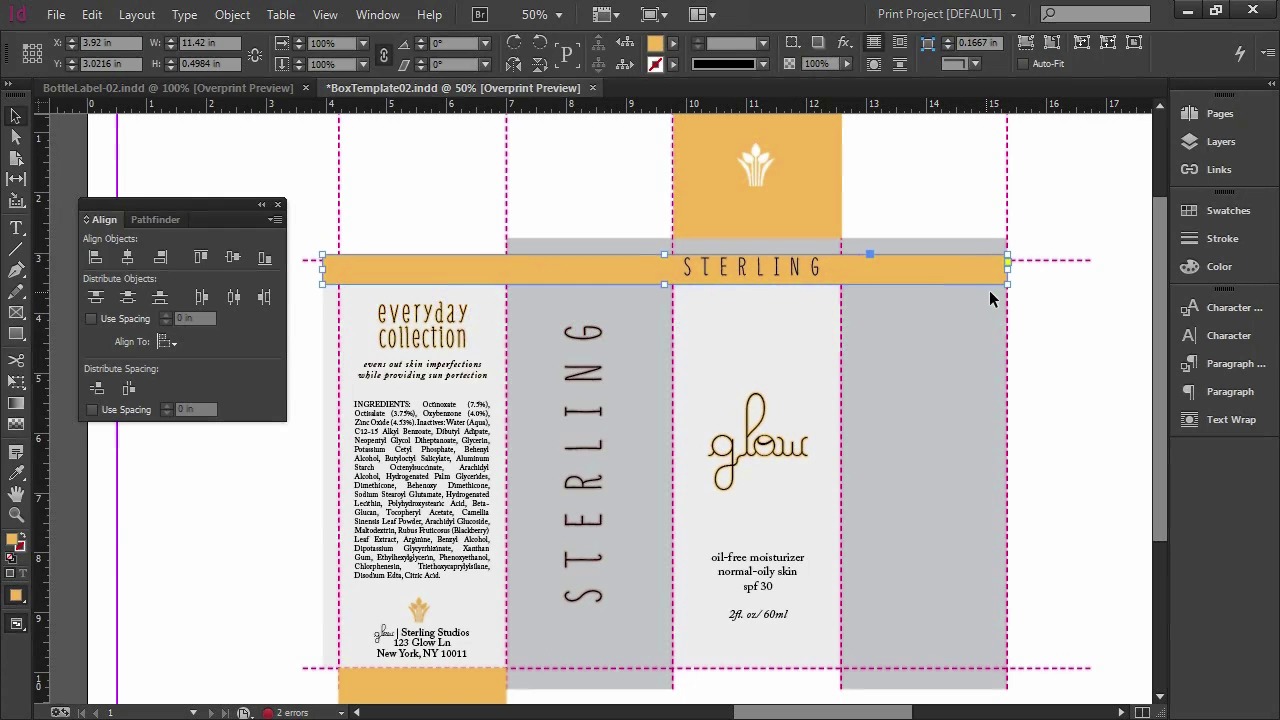 Introduction to Package Design - Box Design Part Two