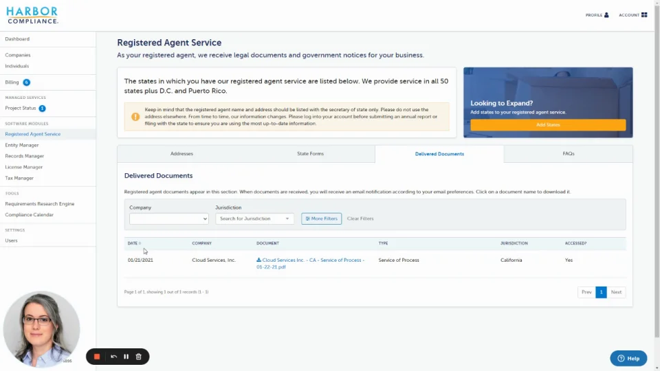 How to access your delivered documents