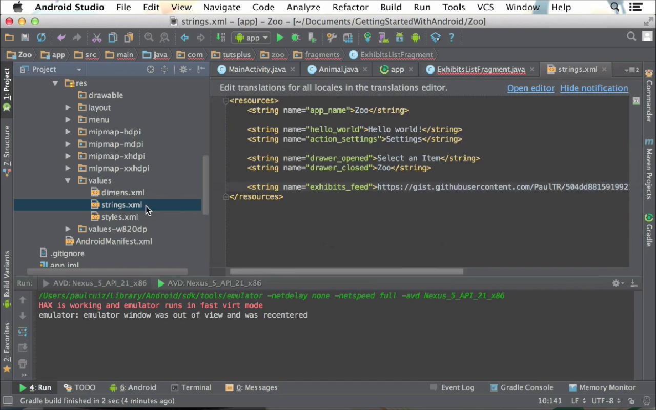 Getting Started With Android - Pulling Down Exhibits Data
