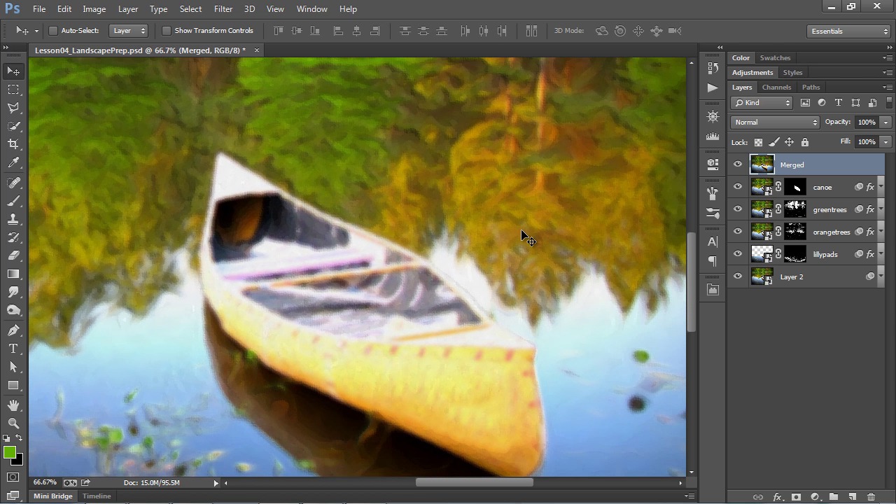 Creative Photo Effects in Adobe Photoshop - Canvas Texturing