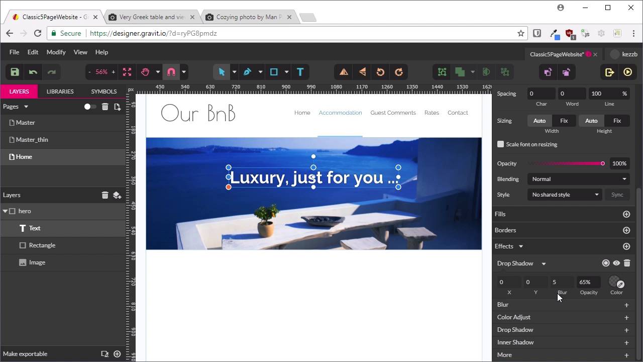 Build a Classic Five-Page Website - Design the Home Page