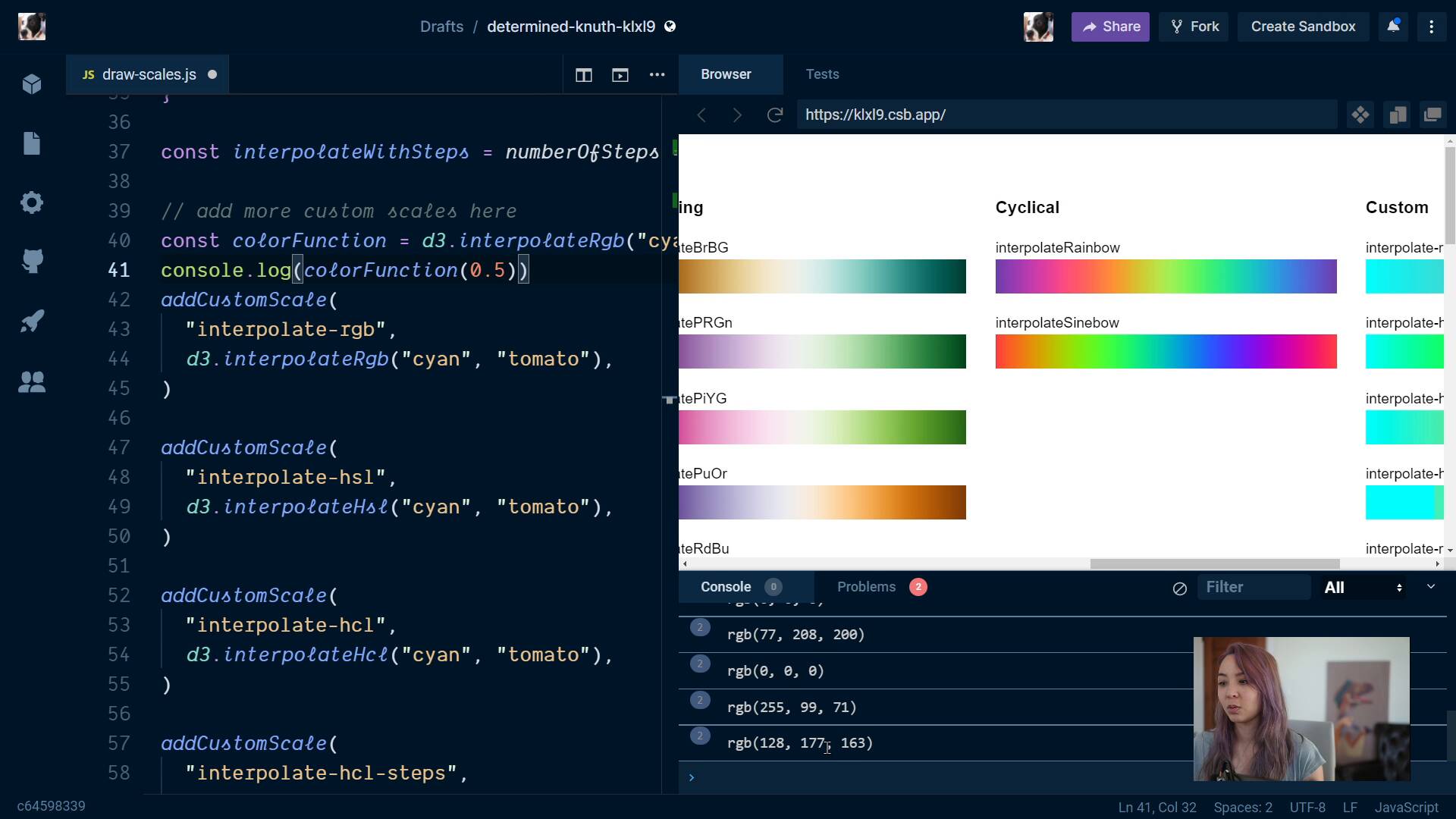 Custom color scales - Fullstack D3 Masterclass | newline