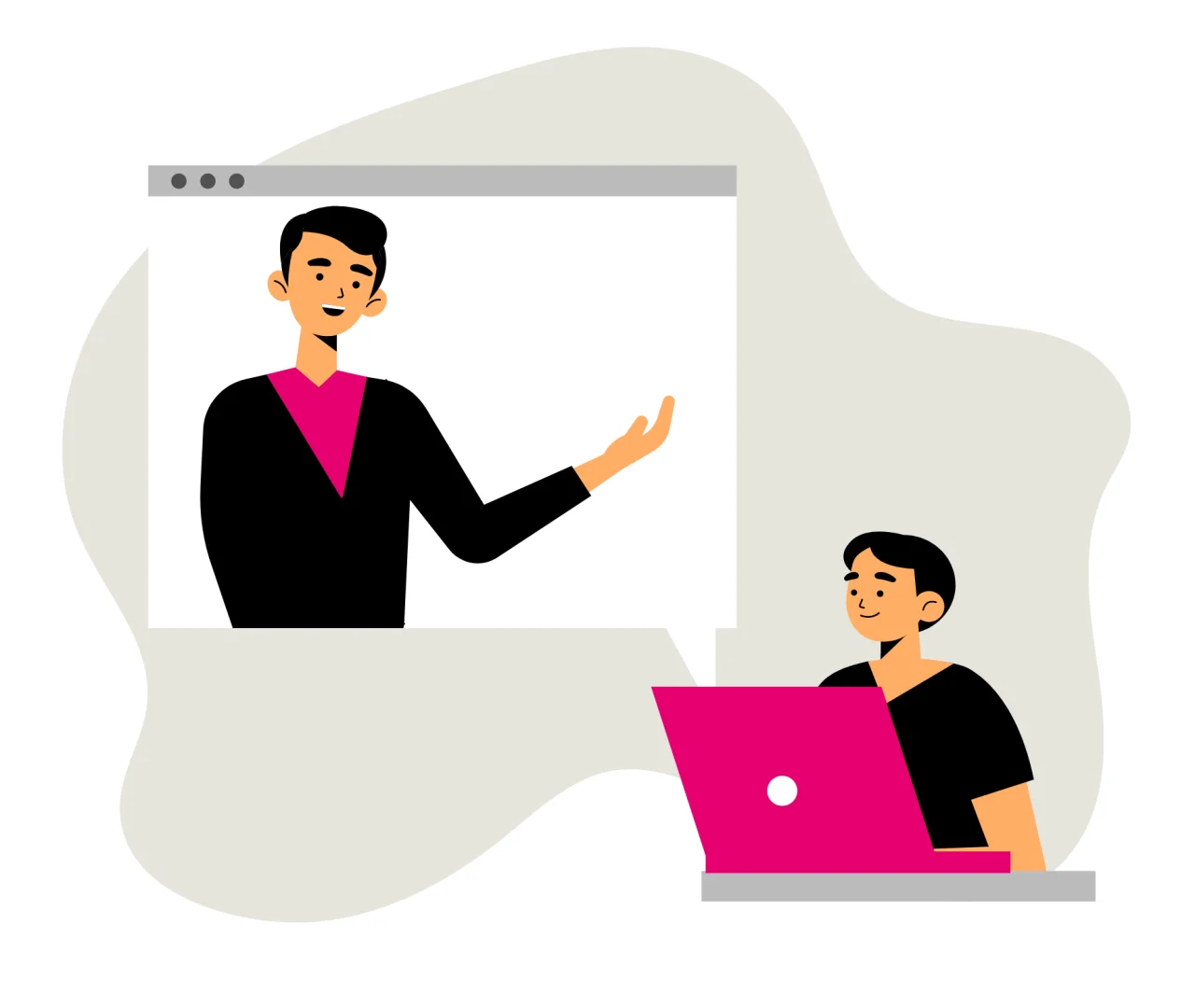 Student Giving A Presentation Clipart