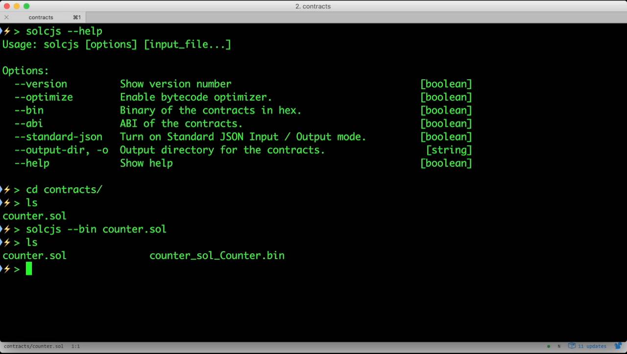How to Write and Compile a Solidity Smart Contract - 2.3 | newline
