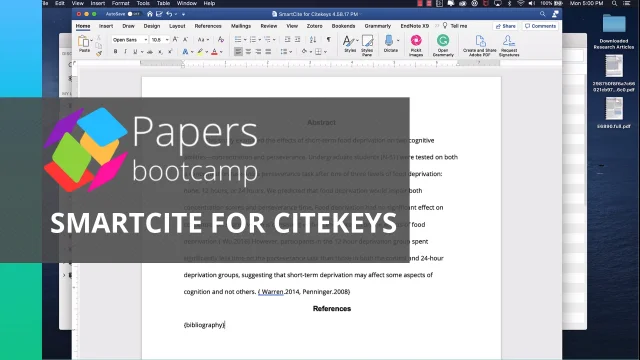 SmartCite for Citekeys - Papers
