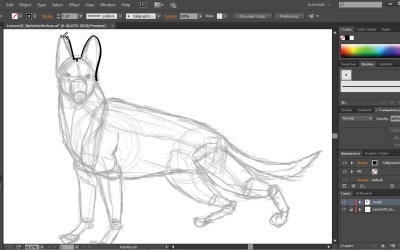 Digital Drawing 101: Drawing Animals - Create a Vector Portrait of a Dog