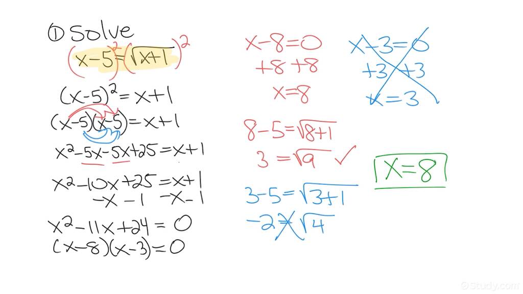 How to Solve an Advanced Radical with One Radical Equation that ...