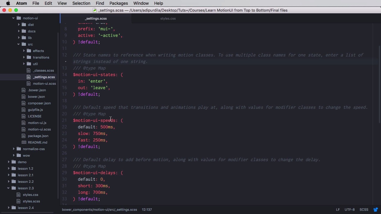 Learn Motion UI From Top to Bottom - Configuring Motion UI