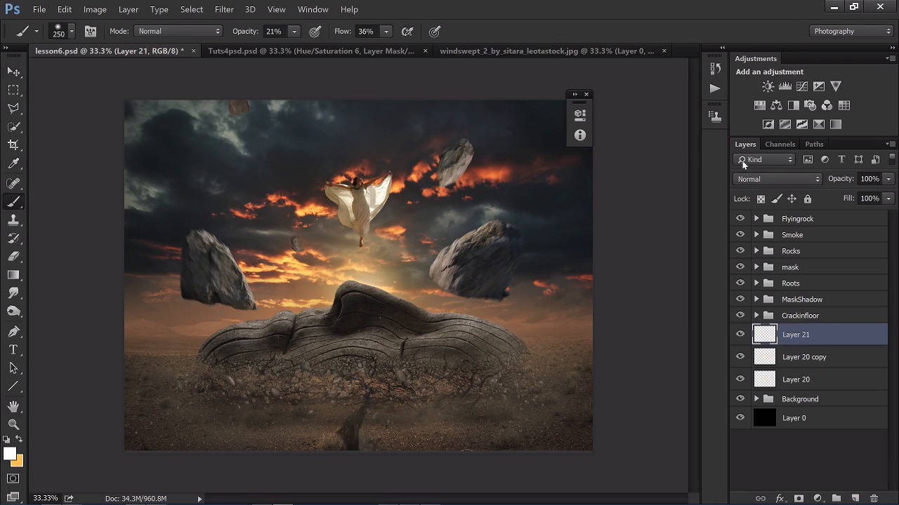 How to Create a Surreal Scene With Photo Manipulation - Bigger Flying ...