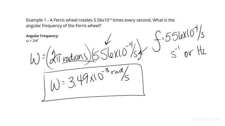 How to Calculate Angular Frequency Given Standard Frequency | Physics ...