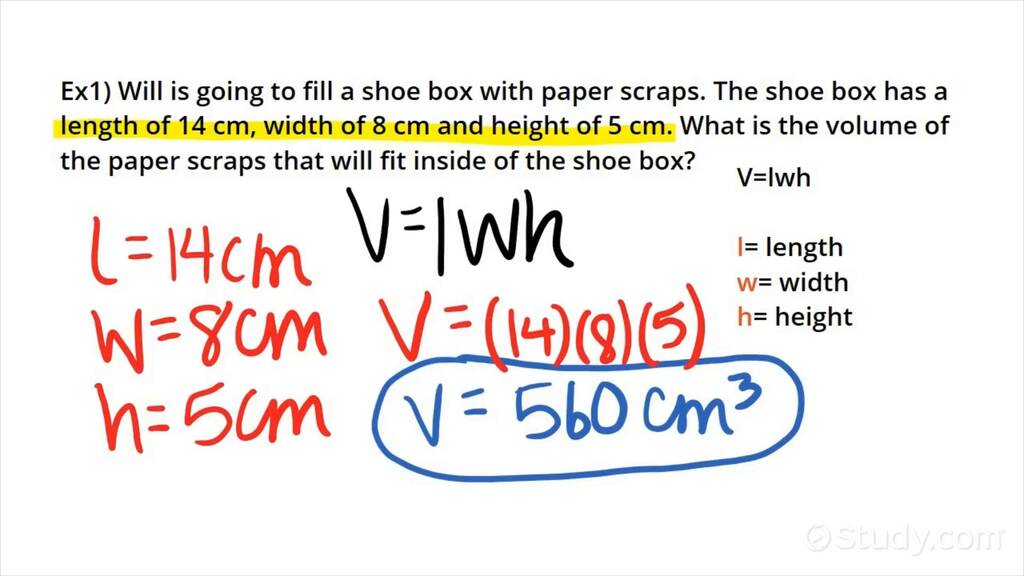 How to Solve a Word Problem Involving the Volume of a Rectangular Prism ...