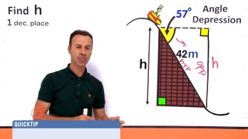 Angle of Depression: Word Problem #3 | VividMath — US