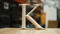Prismatic Wood Letters - Carved Sign Letters | Woodland Manufacturing