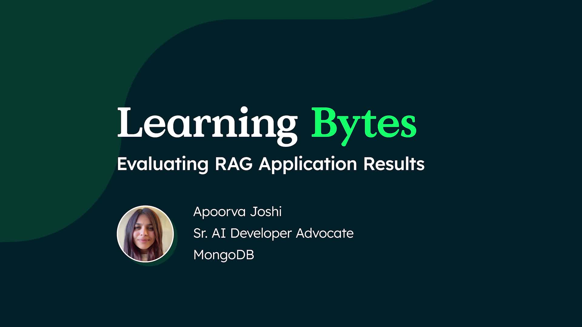 Evaluating RAG Application Results - Learn | MongoDB Evaluating RAG Application Results - Learn | MongoDB