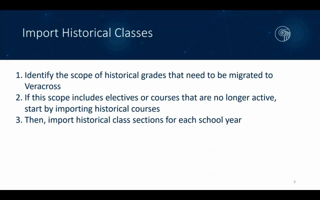 Video: Overview of Process for Importing Historical Transcript Grades