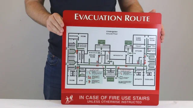 Evacuation Map Holders from SmartSign